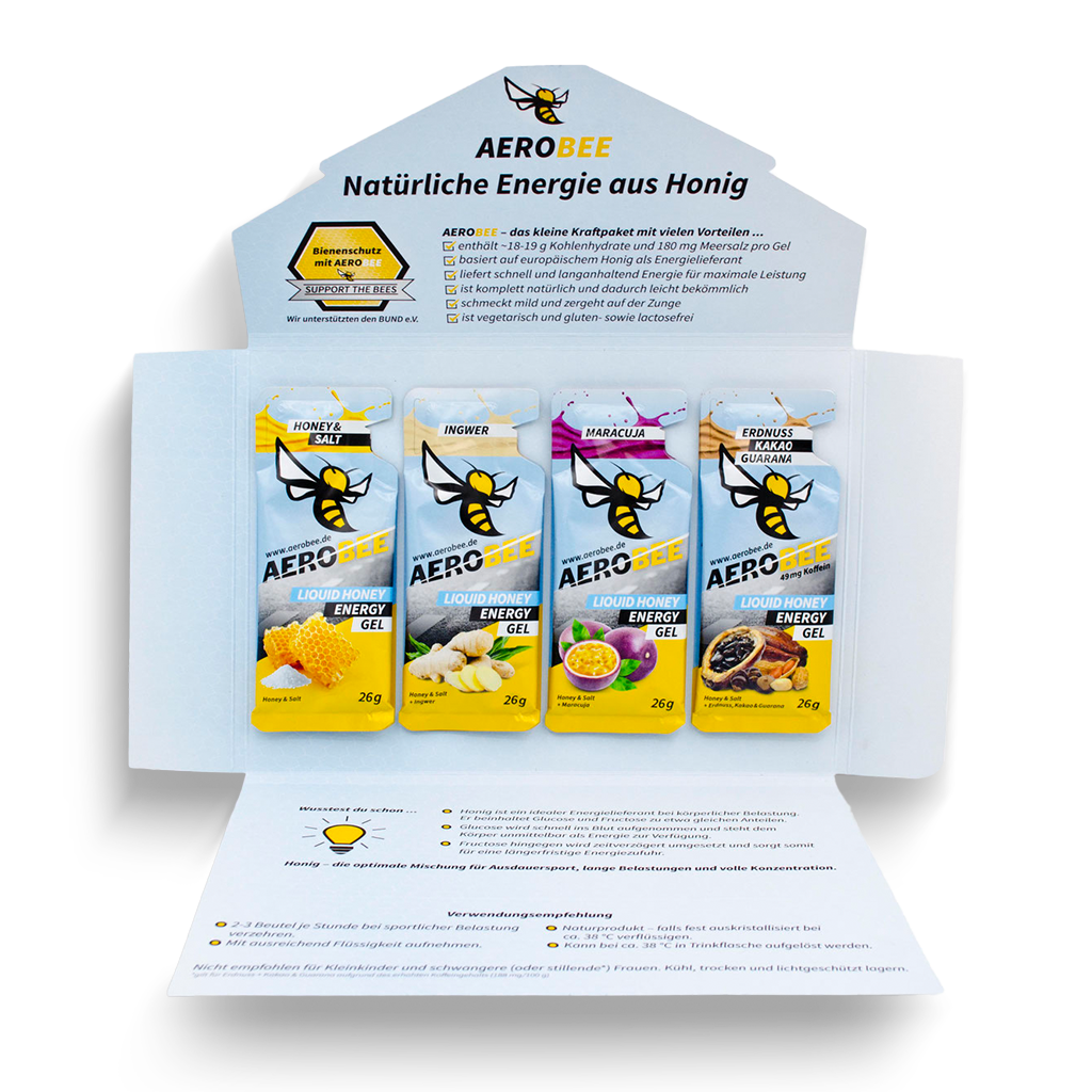 LIQUID Probierpaket - AEROBEE Energy Gel - LIQUID